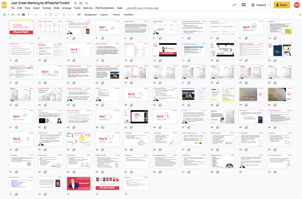 Members Webinar: Just Great Marking - TeacherToolkit
